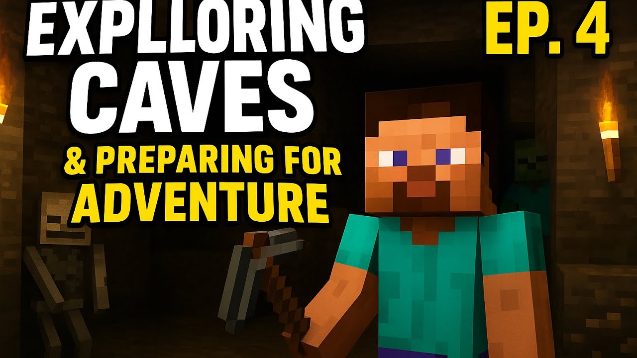 ⚔️ Minecraft Survival | Exploring Caves & Preparing for Adventure - YouTube