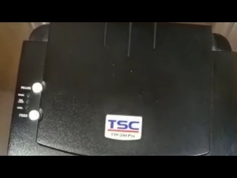 Calibration of TSC-TTP-244-PLUS BARCODE PRINTER & How to insert a ...