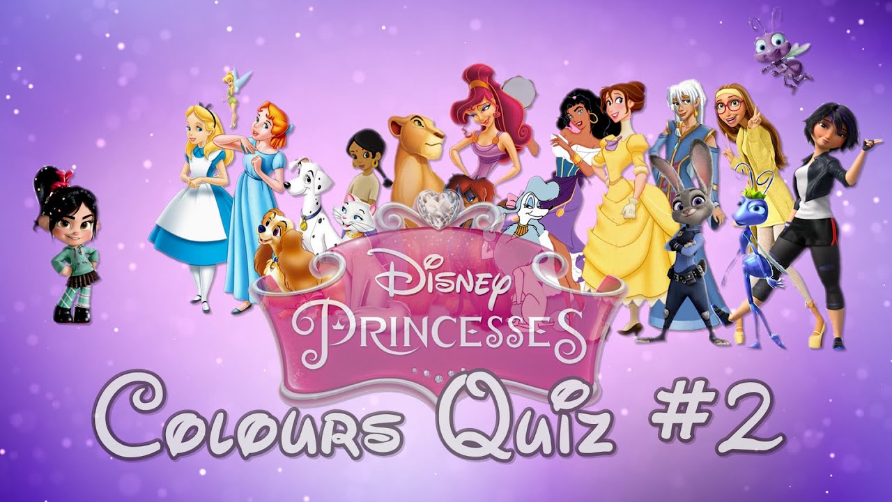 Disney Princess Colours Quiz - Part 2 - YouTube