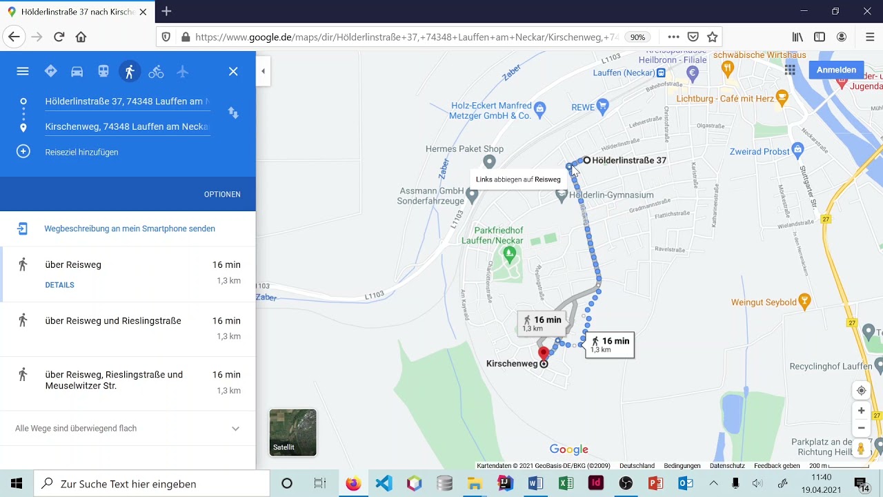 Google Maps Route in Worddokument einfügen - YouTube