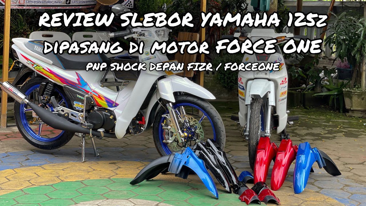Spakbor / slebor depan yamaha 125z dipasang ke fizr / force one - YouTube