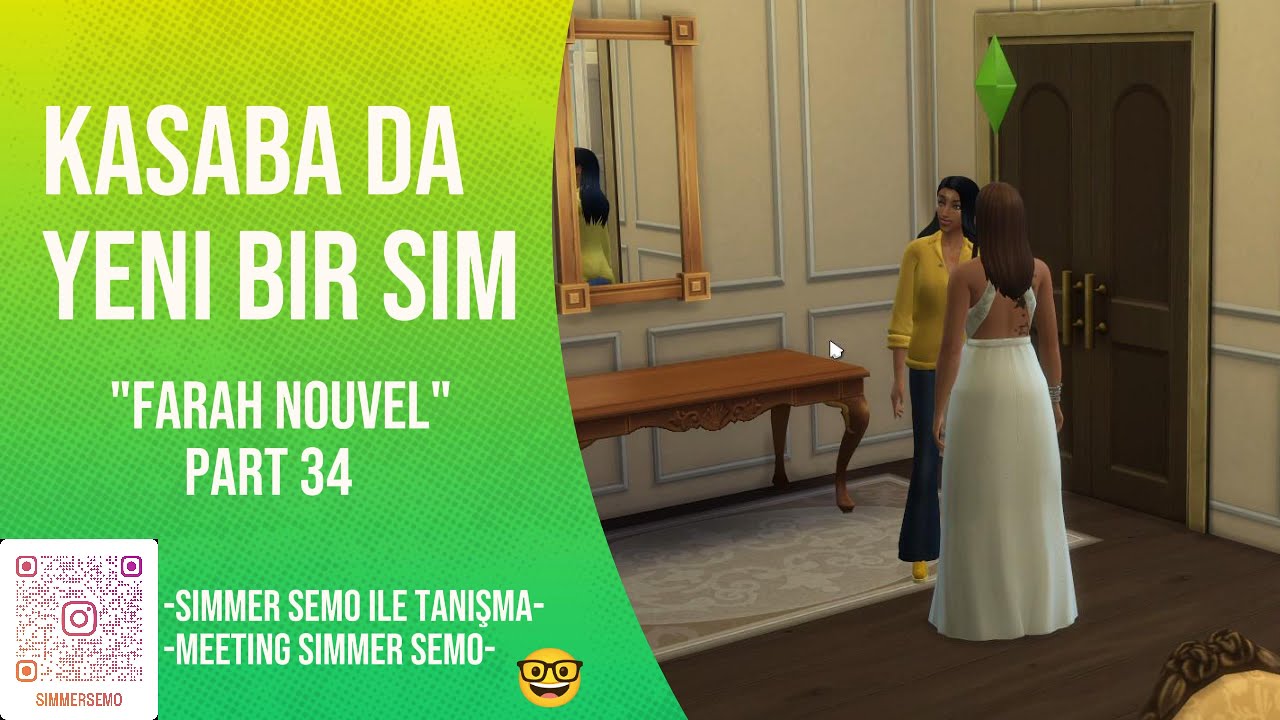 KASABADA YENİ BİR SİM PART 34 Simmer Semo🤓I AM PLAYING SIMS 4=SİMS 4 ...