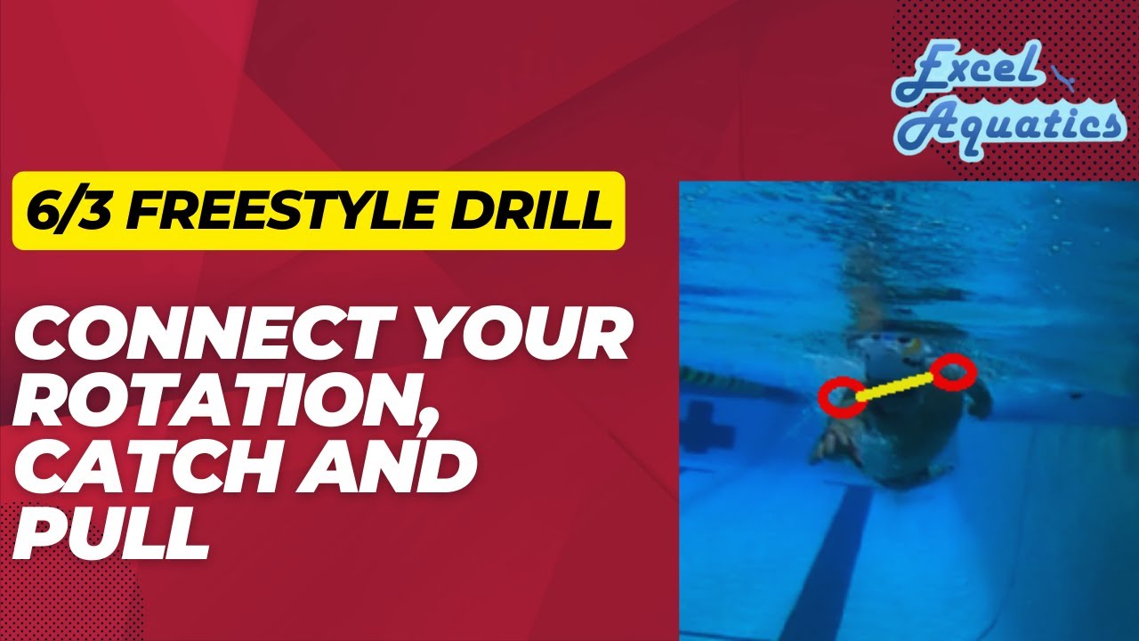 6 kicks 3 pulls Freestyle Drill to connect rotation, catch, and pull ...
