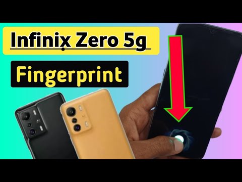 infinix zero 5g mobile display fingerprint lock setting | how to ...