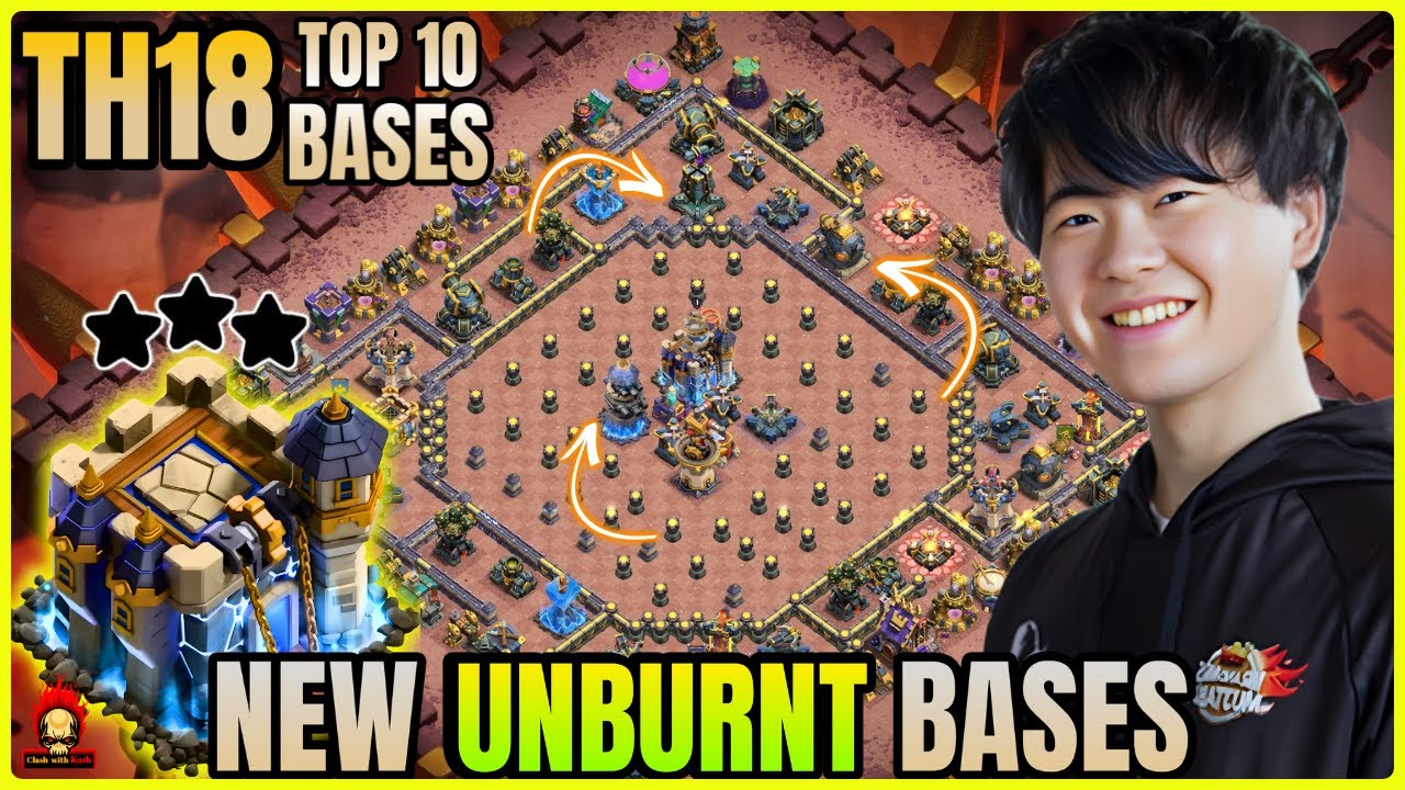 NEW FRESH UNBURNT TOP 10 TOWNHALL 18 BASE ! TH18 LEGEND BASES WITH LINK ...