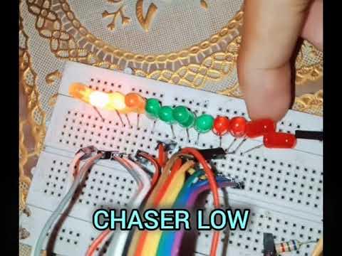 7 PATTERN LED USING PUSH BUTTON - YouTube