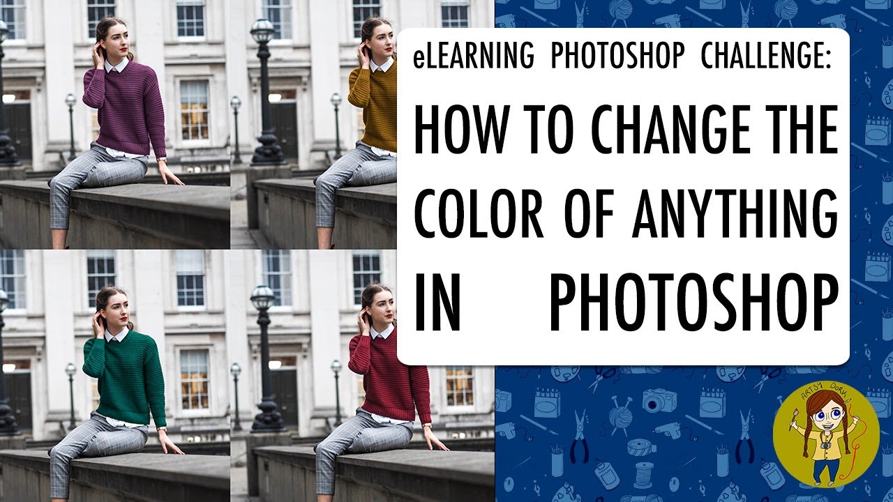 HOW TO RECOLOR PHOTOS IN ADOBE PHOTOSHOP | eLEARNING PHOTOSHOP ...