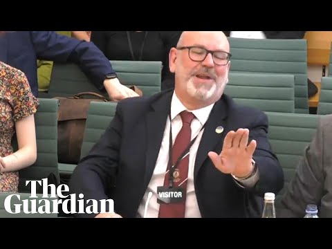 Union leaders laugh after MP asks if they get direction from the Labour party
