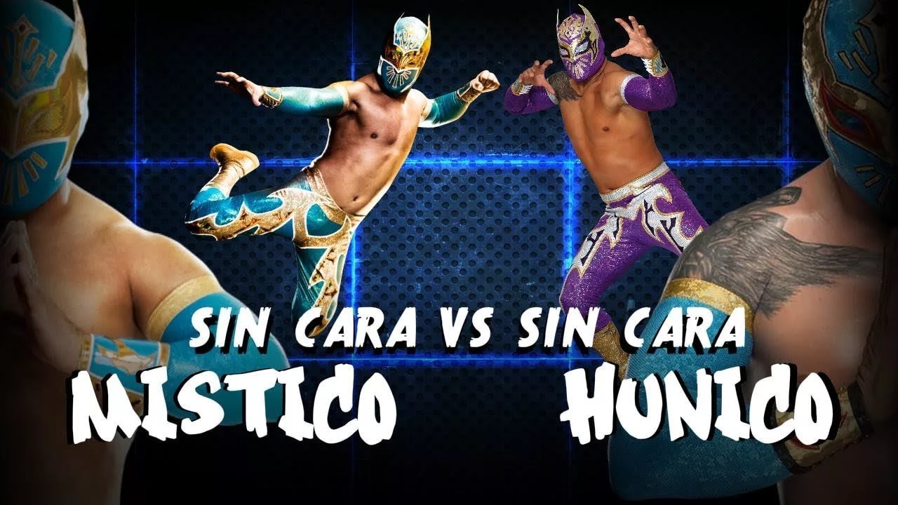 Sin Cara (Hunico) Vs. Sin Cara (Mistico) "Color" Ft. King Mystery1 ...