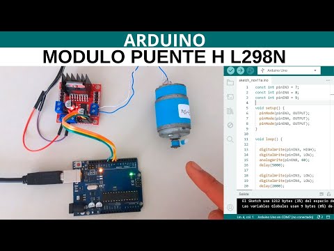 Arduino: L298N H-Bridge Module for Changing and Speed ​​Controlling a DC Motor