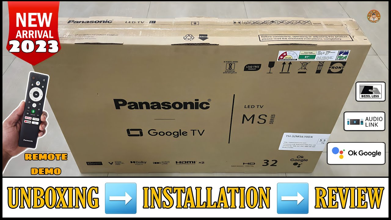 PANASONIC TH-32MS670DX 2023 || 32 Inch FULL HD Google Tv Unboxing And ...