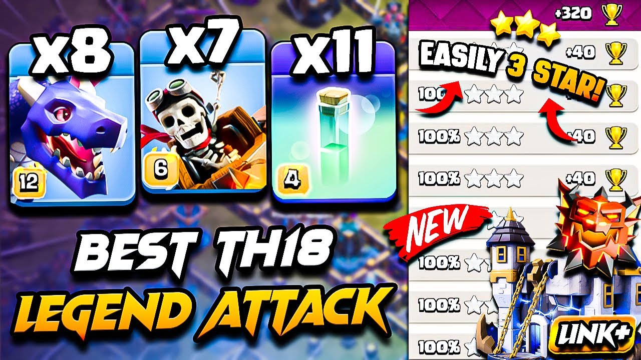 Best TH18 Attack Strategy With Dragon 2025 | TH18 DRAGON & DRAGON RIDER ...