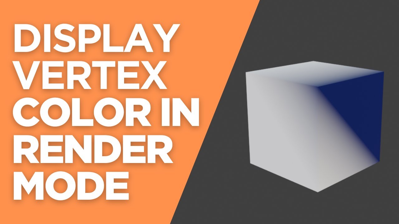 Blender Display Colors in Render Mode - YouTube