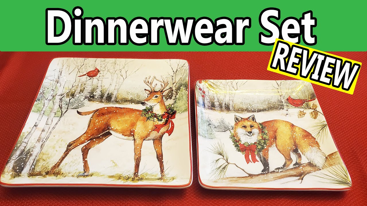 Certified International Winter Forest Dinnerware Set Review - YouTube