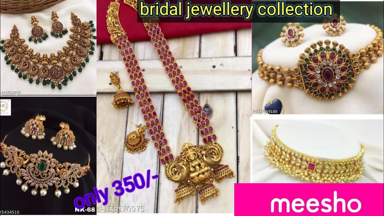 meesho jewellery haul || starting from ₹250 || huge jewellery haul ...