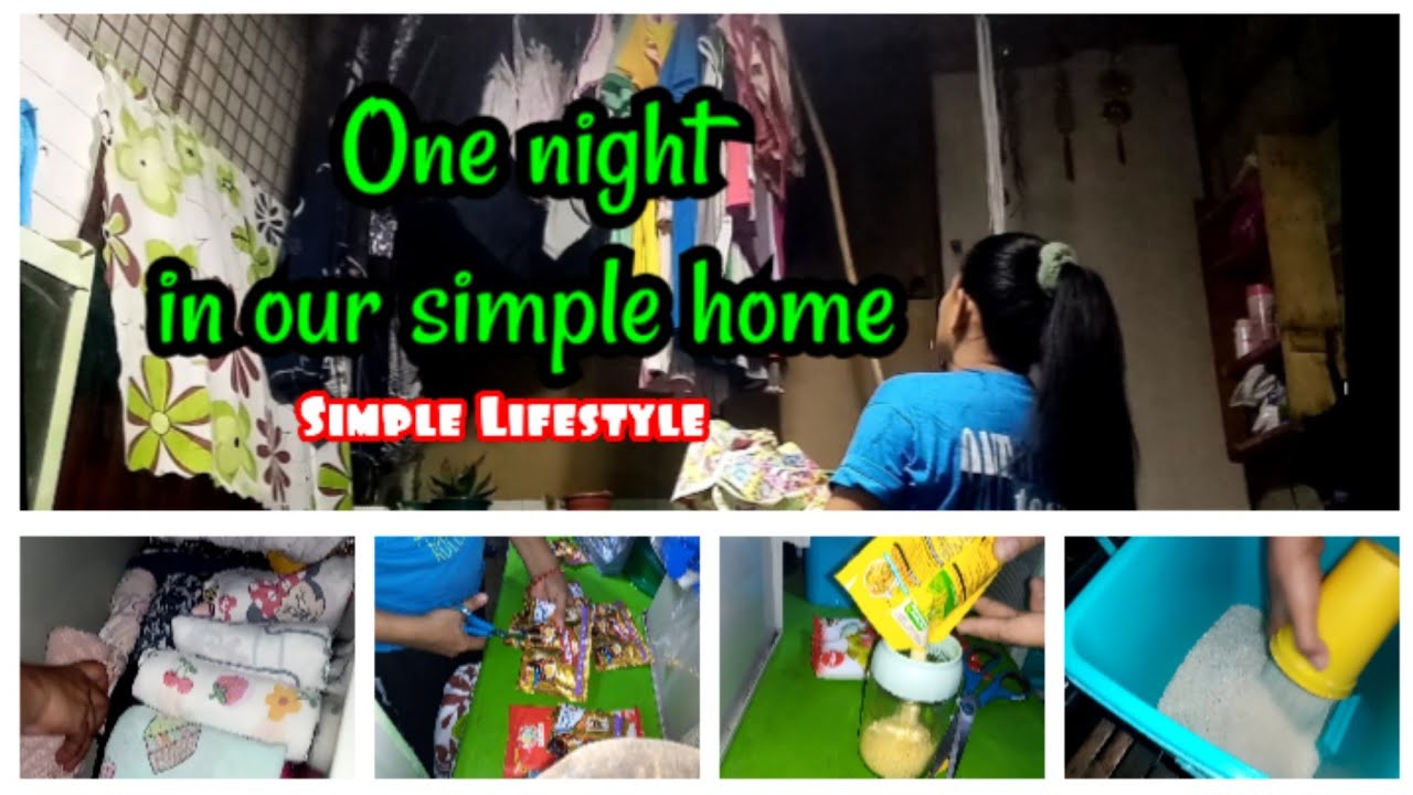 Simple living One night in our simple home #simpleliving # ...