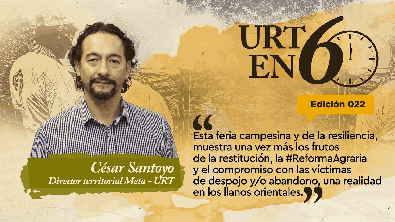 César Santoyo director territorial de la URT Meta. Feria Campesina ...