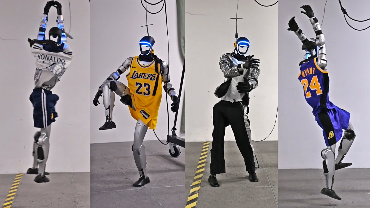 This Humanoid Robot Can Mimic CR7 & LeBron James! - YouTube