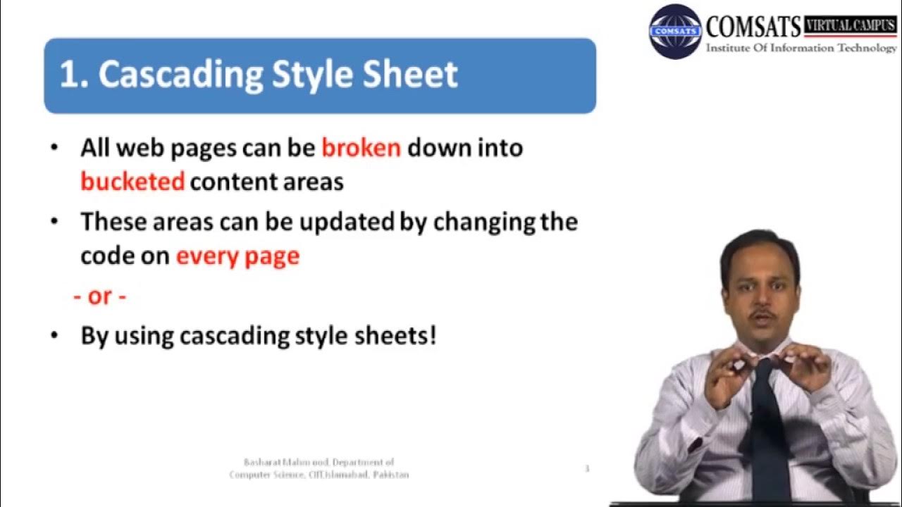 Web engineering in Hindi / Urdu | Introduction to cascading style sheets | Lecture 17 - YouTube