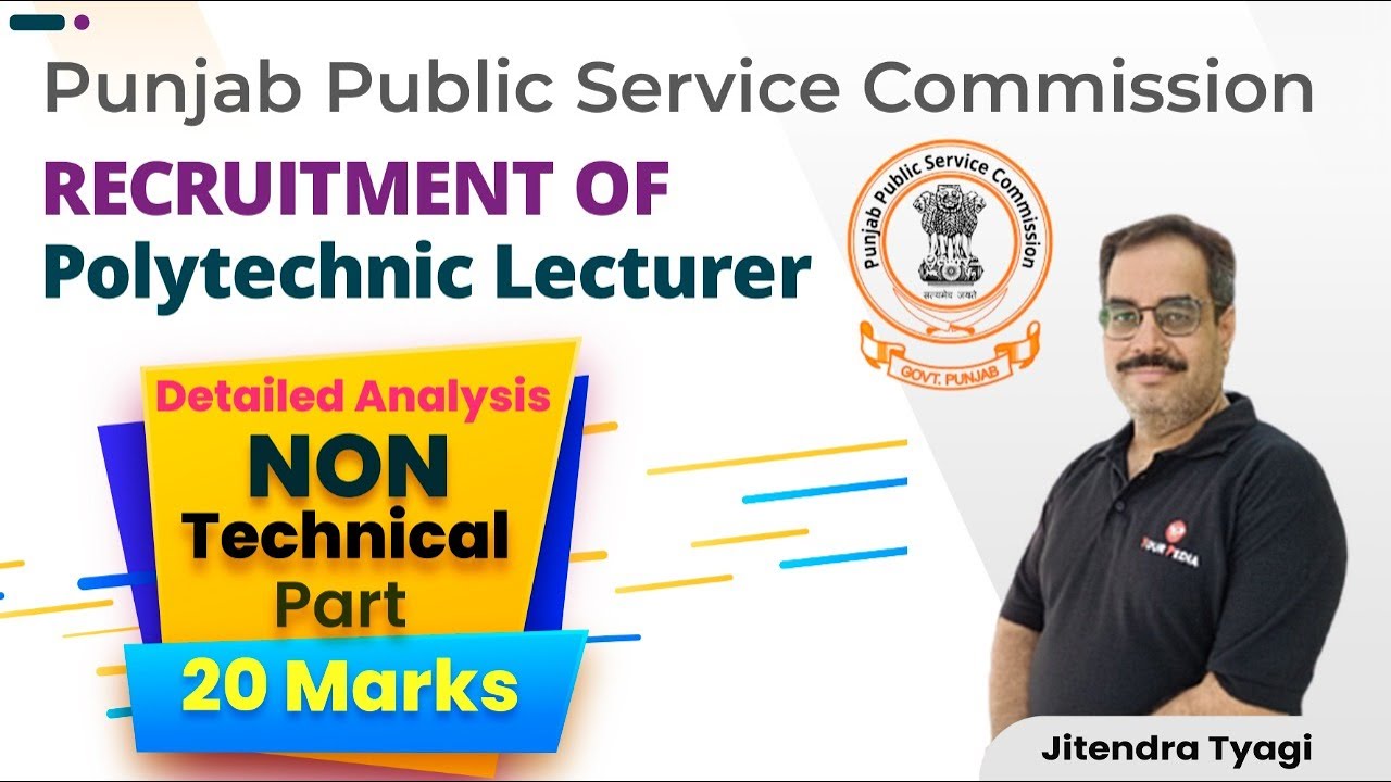 Syllabus & Strategy for PPSC Polytechnic Non Technical part | 20 Marks ...