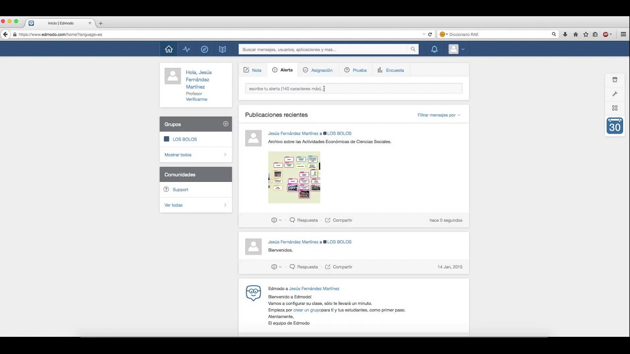 TUTORIAL: FUNCIONAMIENTO DE EDMODO - YouTube