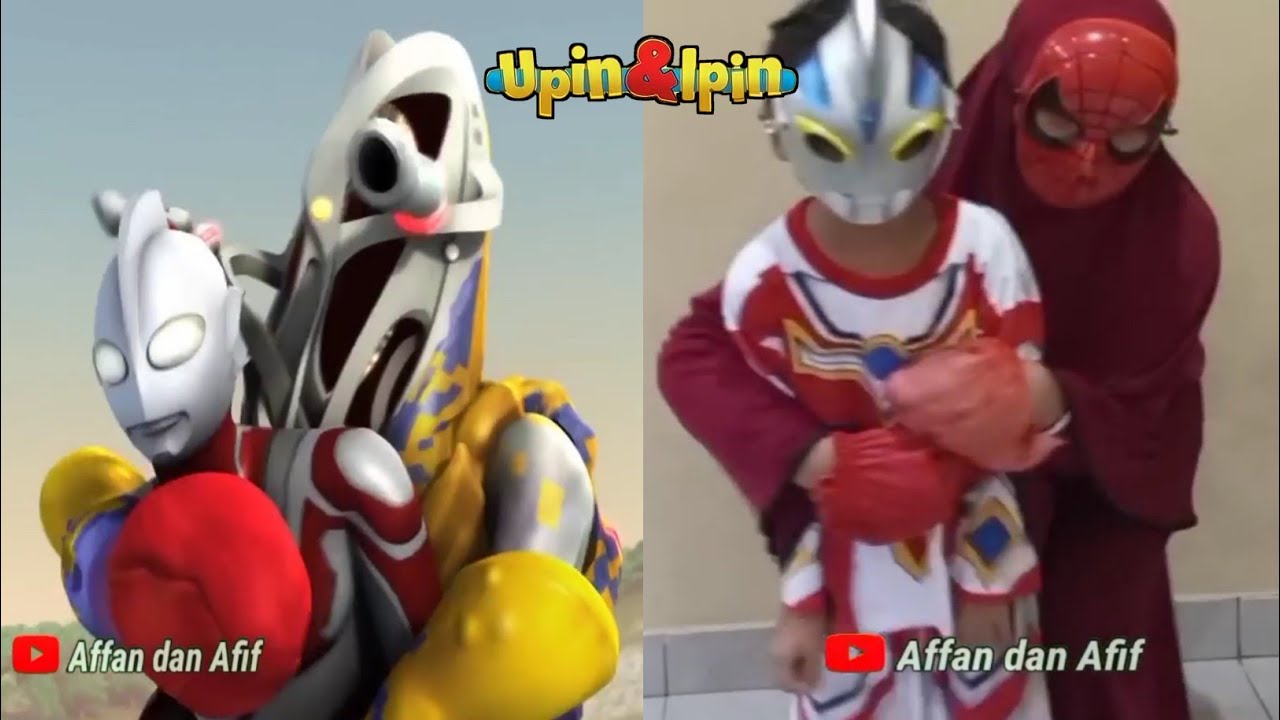 Kompilasi Upin Ipin || Ultraman Ribut Diserang Monster - YouTube