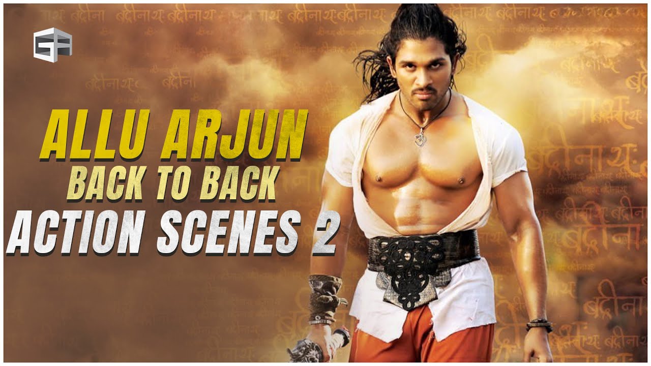 Allu Arjun Superb Action Scenes | Back To Back Action Scenes ...