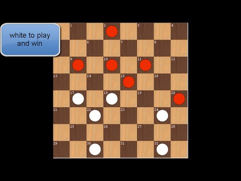 Checkers problem No.7(from vs CheckersTutor) - YouTube