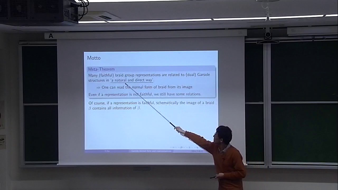 Kyoto Univ. "(Categorified) braid group representations and Garside ...