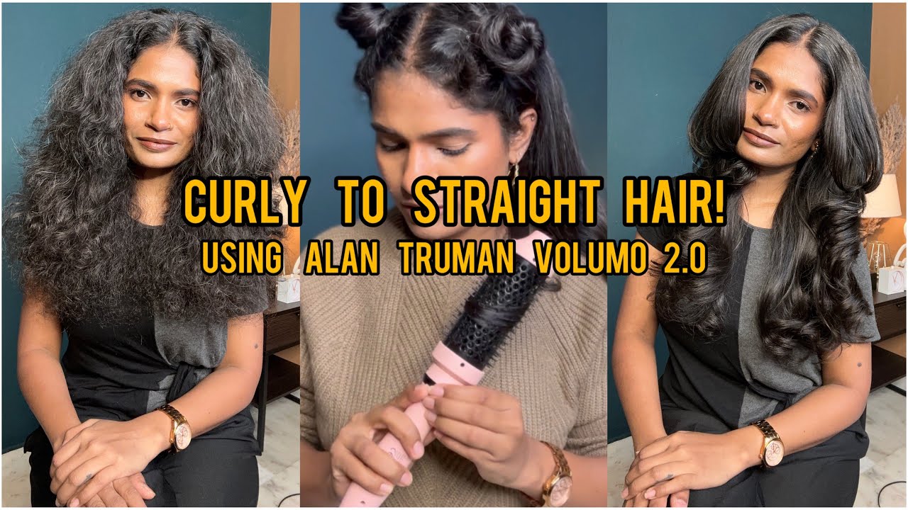 Curly to Straight Hair | Alan Truman Volumo 2.0 Review | nayalooks ...