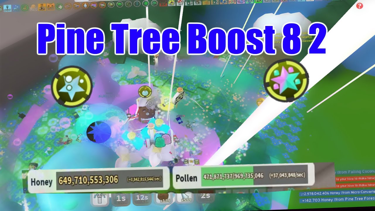 Bee Swarm Simulator - Regular Blue Hive Boost / 7 2 Pine Tree - YouTube