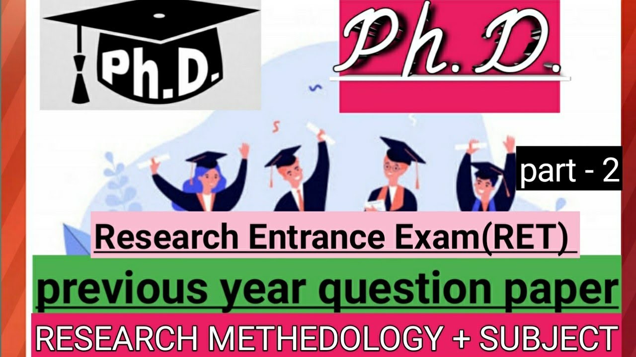 PhD entrance Exam previous year question paper//PhD RET model paper ...