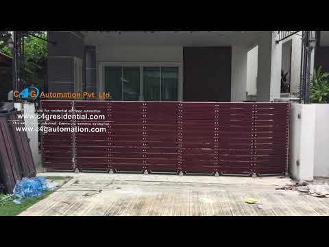 Automatic Curved Sliding Gate / Corner Folding Slide Gate Automation ...