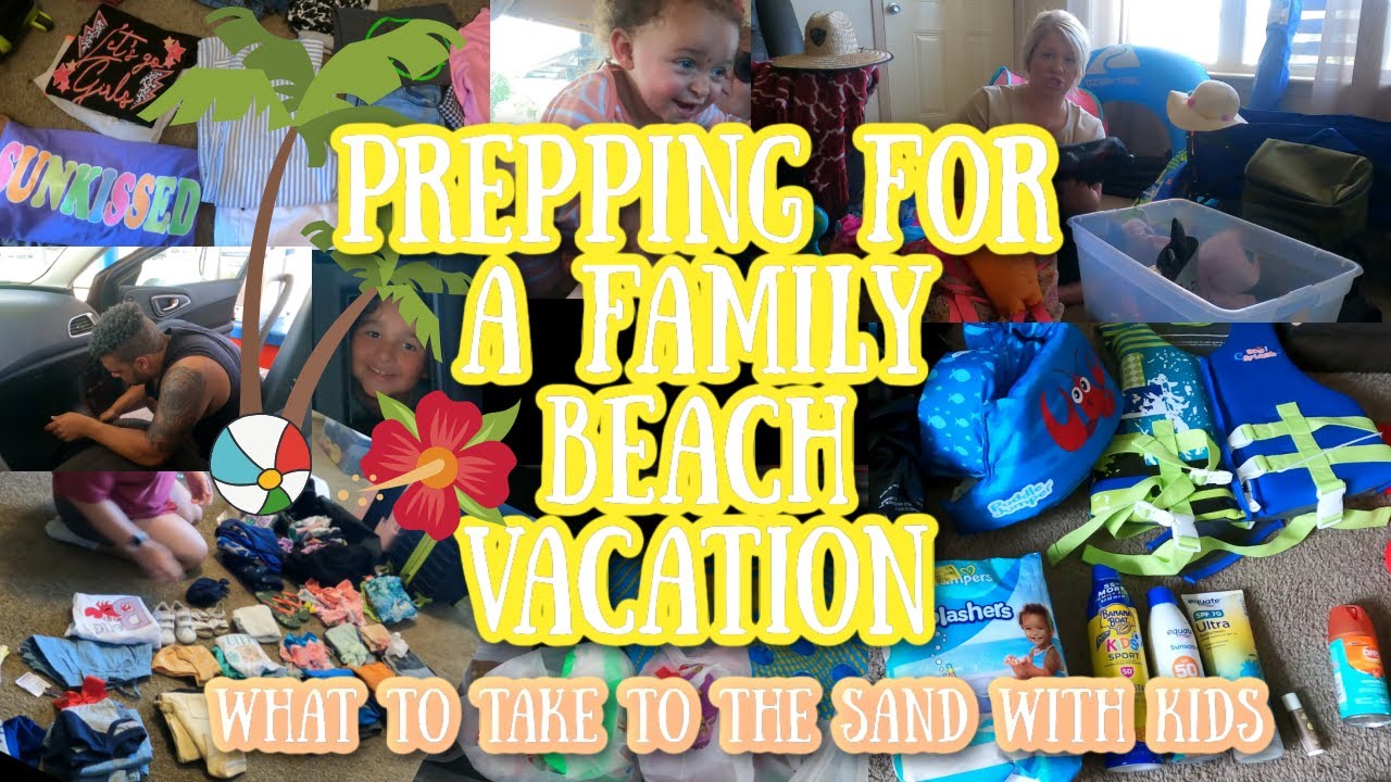 Family Beach Prep - What we take to the beach! - YouTube