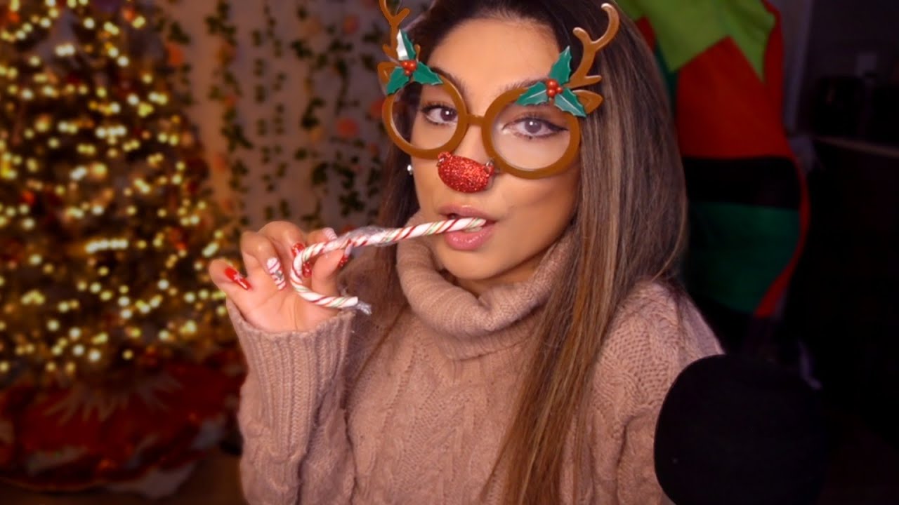 ASMR | Nibbling On Candy Cane (Tingly Mouth Sounds) - YouTube