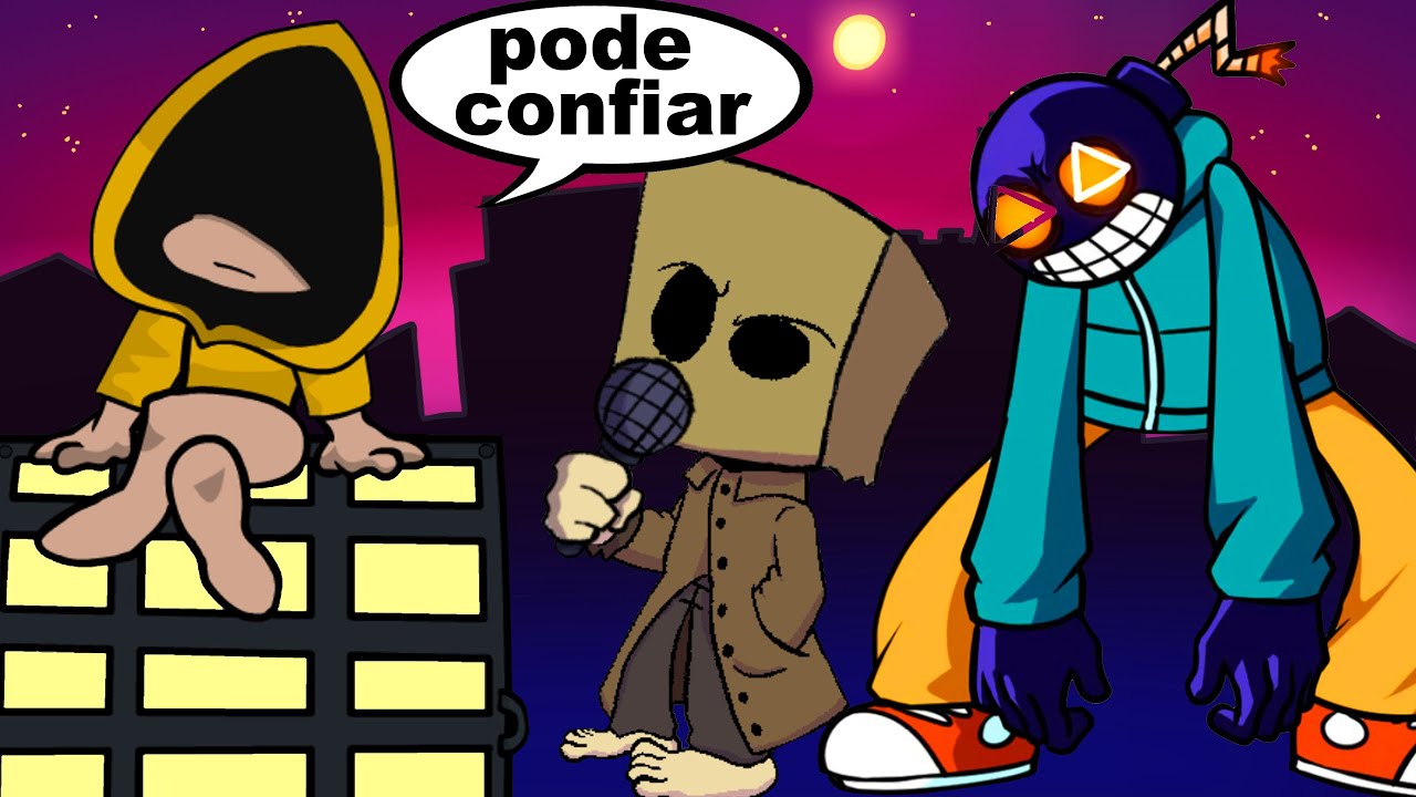 FNF mas tem o MONO e a SIX de LITTLE NIGHTMARES 2 (Friday Night Funkin ...