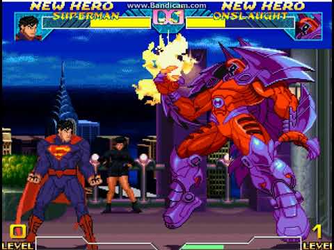 MARVEL COMICS VS DC UNIVERSE MUGEN MULTIVERSE Onslaught VS Superman ...
