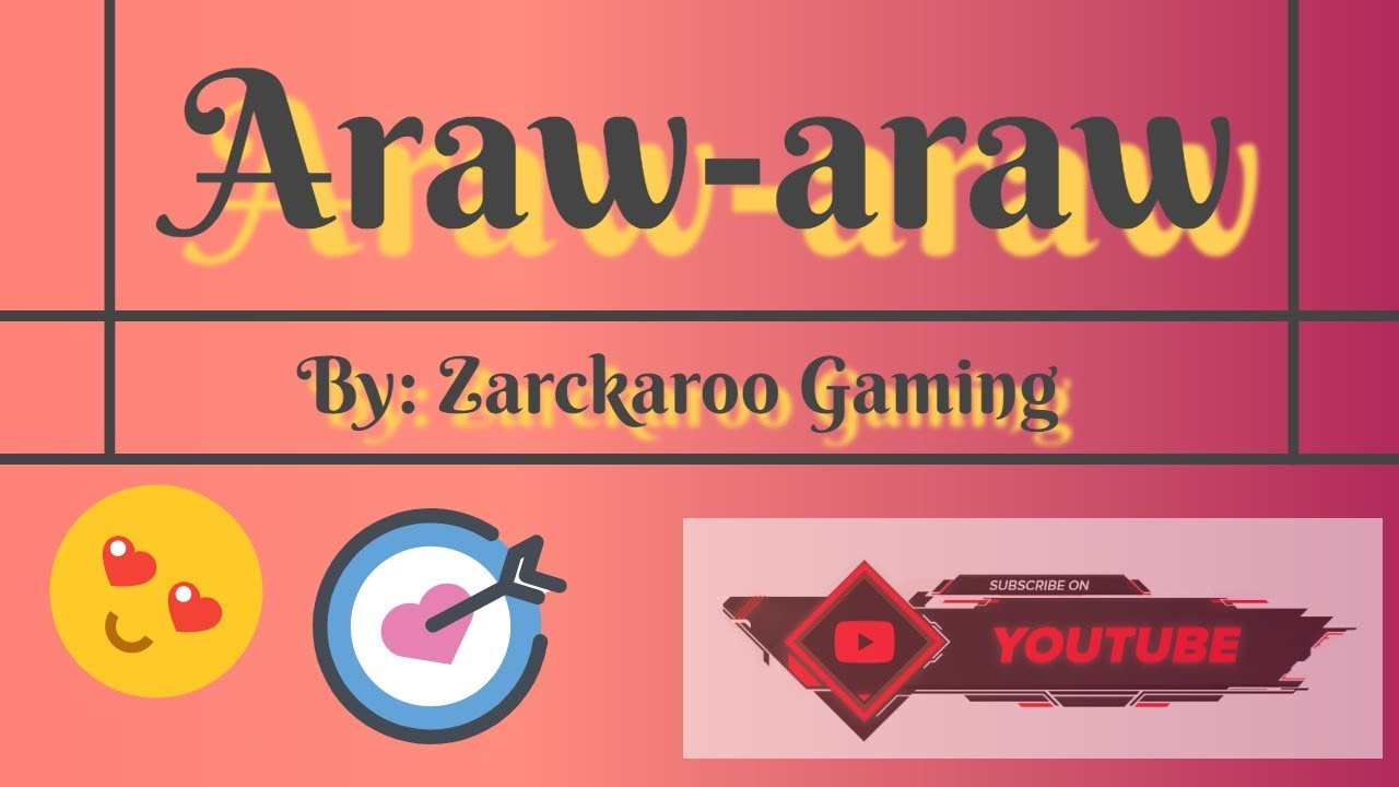 Araw-araw (Official Music Video) || By: Zarckaroo Gaming || Musikero ng ...