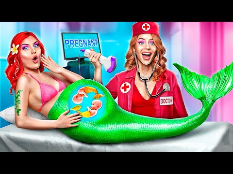 Comment Devenir une Sirène Enceinte! Transformation Extrême!