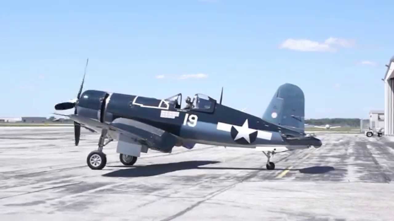 F4U-1C Corsair Engine Shutdown - YouTube