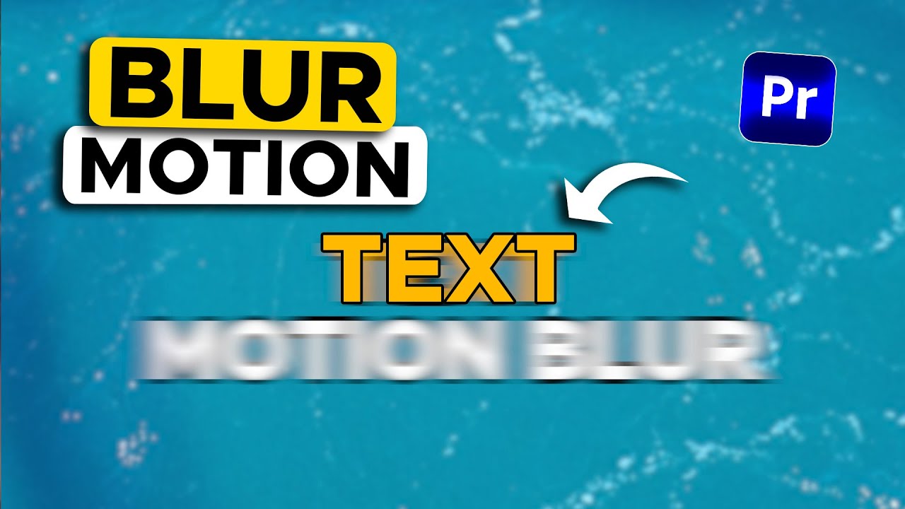 How to Make Text Motion Blur in Premiere Pro - YouTube