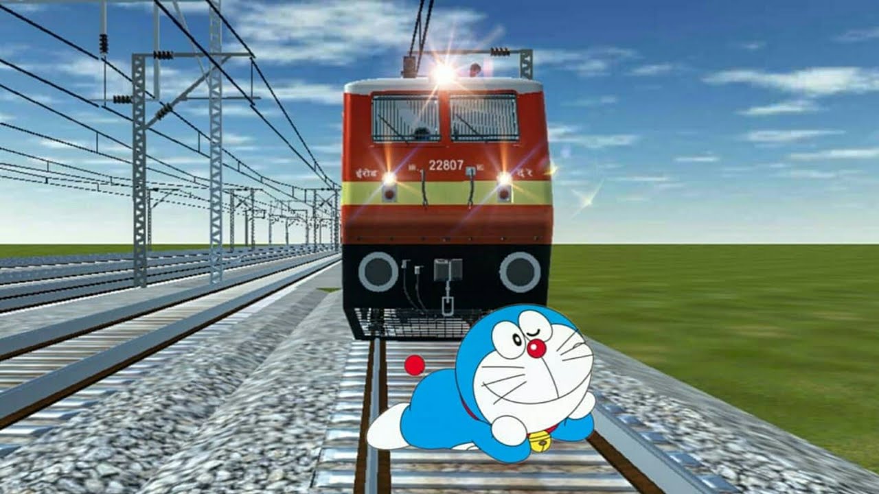 Crazy Doraemon STOPS the Train and escapes Indian Railways in ...