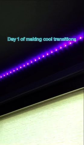 Day 1 of making cool transitions the ones I use for all transistions led Govee lights Mode Game ...