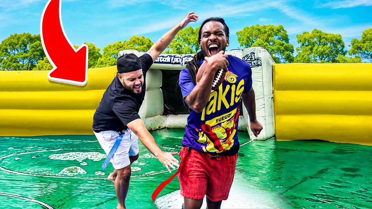 Takis Man Bet ALL His Takis on This Slip N Slide Game! P.4 - YouTube