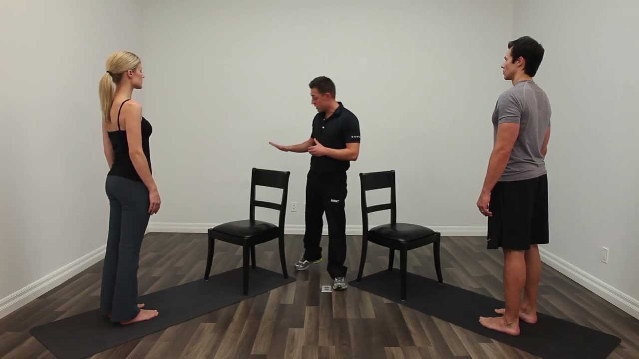Reduce low back injuries with the stride stretch on chair - YouTube