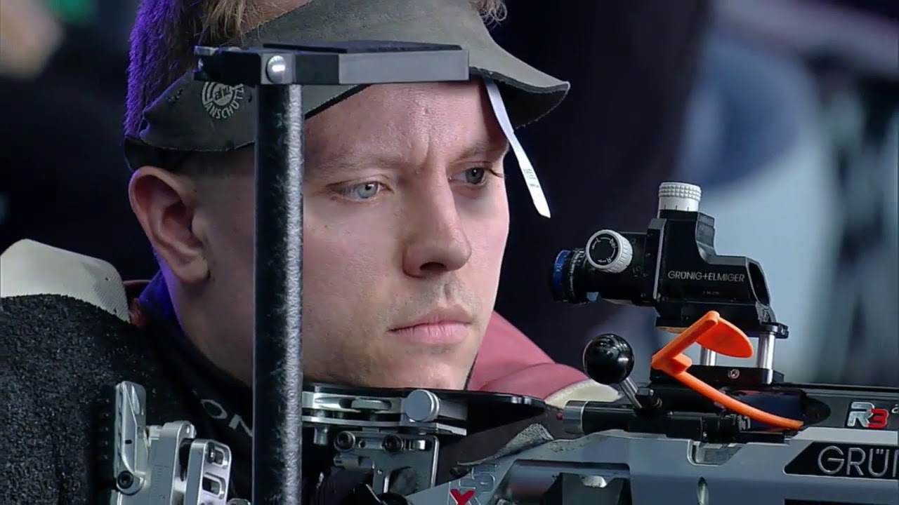 ISSF 50m Rifle 3 Positions Men Final New Delhi IND 2019 - YouTube