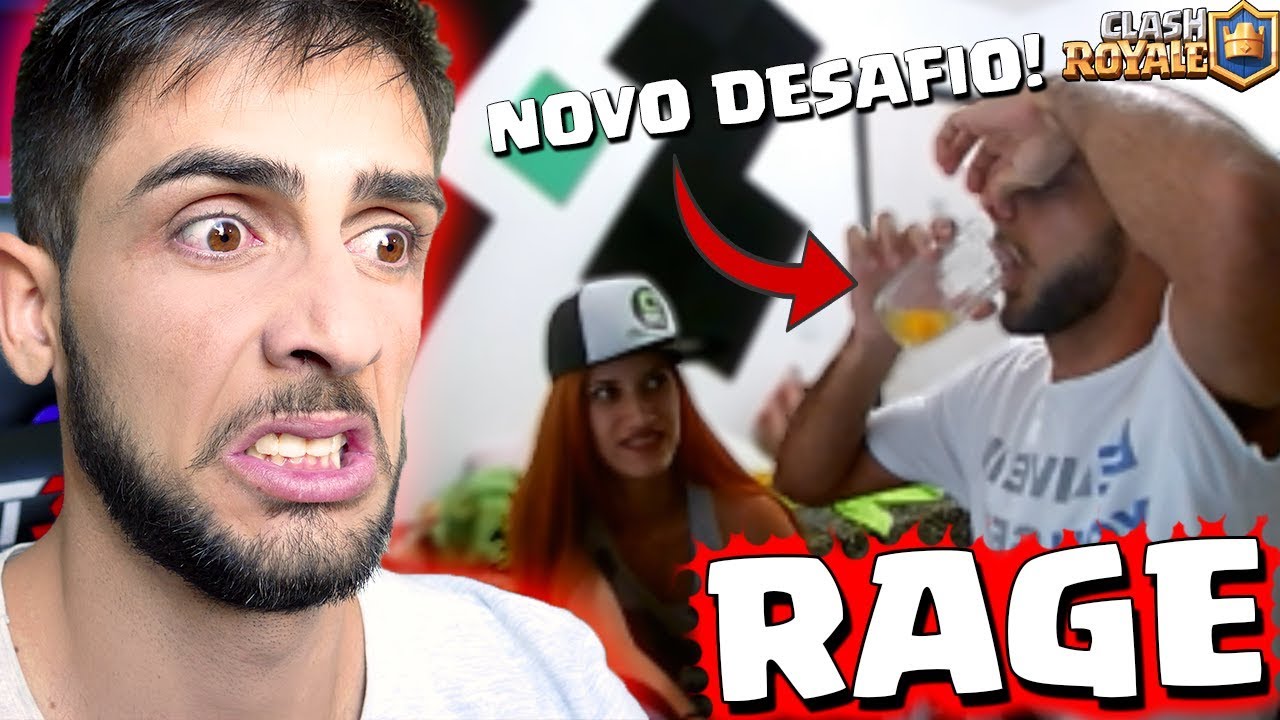 RAGE NOVO DESAFIO SE PERDER TOMA NO CLASH ROYALE - YouTube