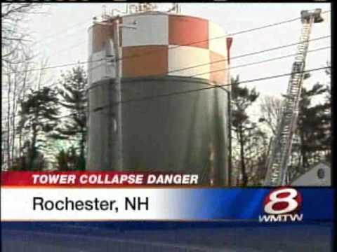 Water Tower In Rochester, NH In Danger Of Collapse - YouTube