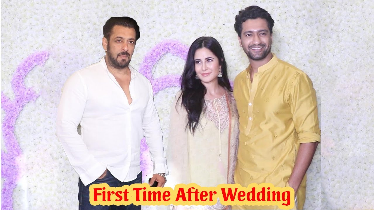 Katrina Kaif and Vicky Kaushal Meet with Salman Khan first time after ...