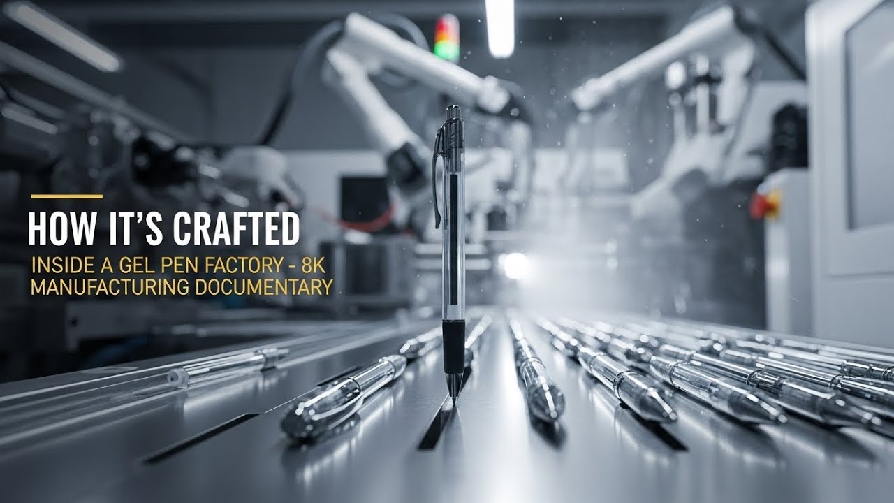 Inside a Gel Pen Factory | Satisfying Manufacturing Process (8K ...